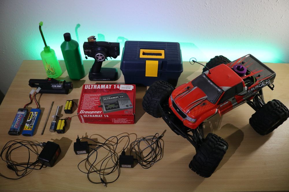 HPI Savage 25 1:8 Monster Truck Auto ferngesteuert Benziner (Gebraucht) in Rickenbach b. Wil für ...