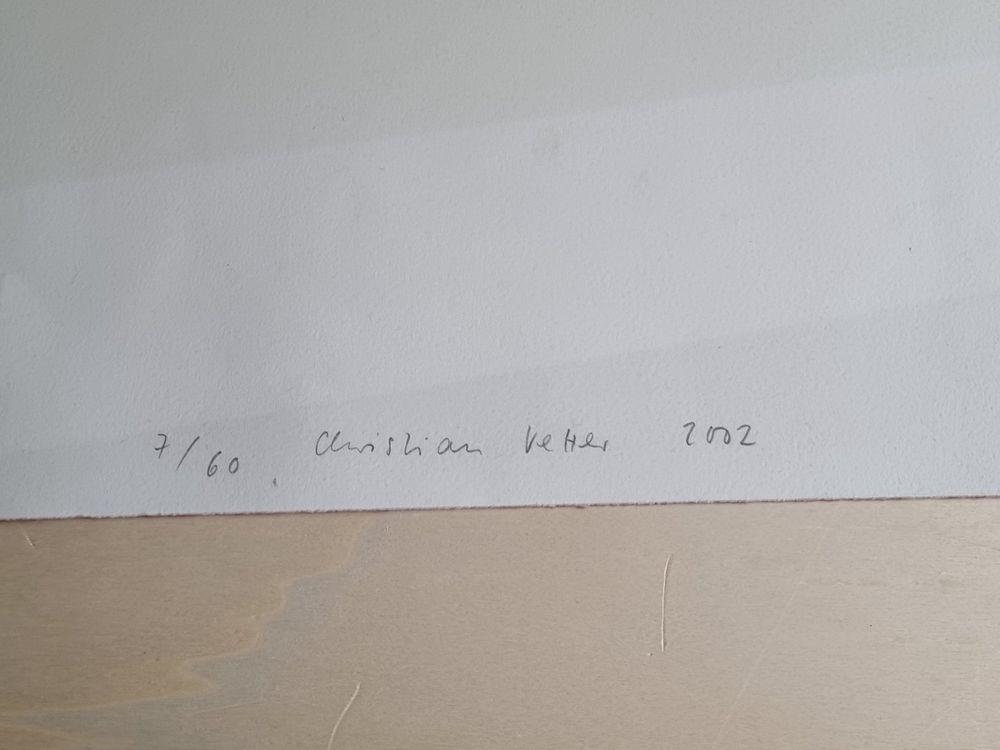 CHRISTIAN VETTER SERIGRAPHIE VERSO SIGNIERT NUMMERIERT (Gebraucht) in Gersau für CHF 390 – mit ...