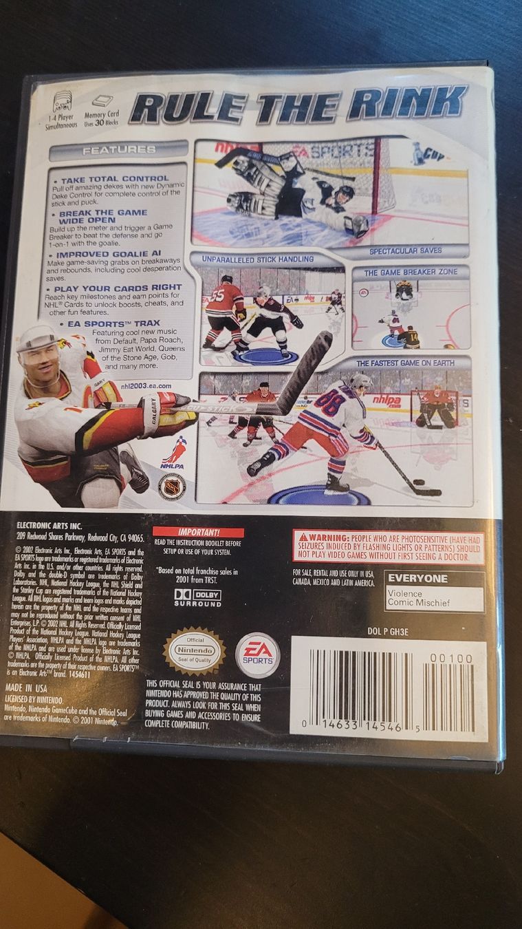 Jeu Nintendo GameCube NHL 2003 - Version US (D'occasion) à Morges pour ...