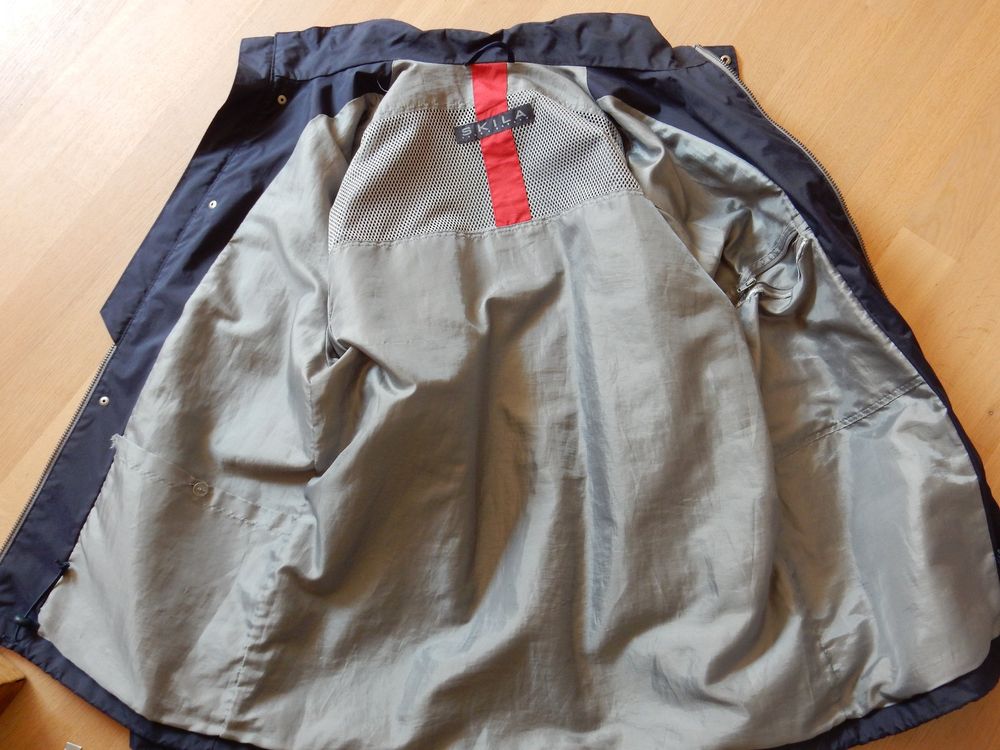 klassische Regenjacke Herrenjacke dunkelblau von Skila L | Kaufen auf ...