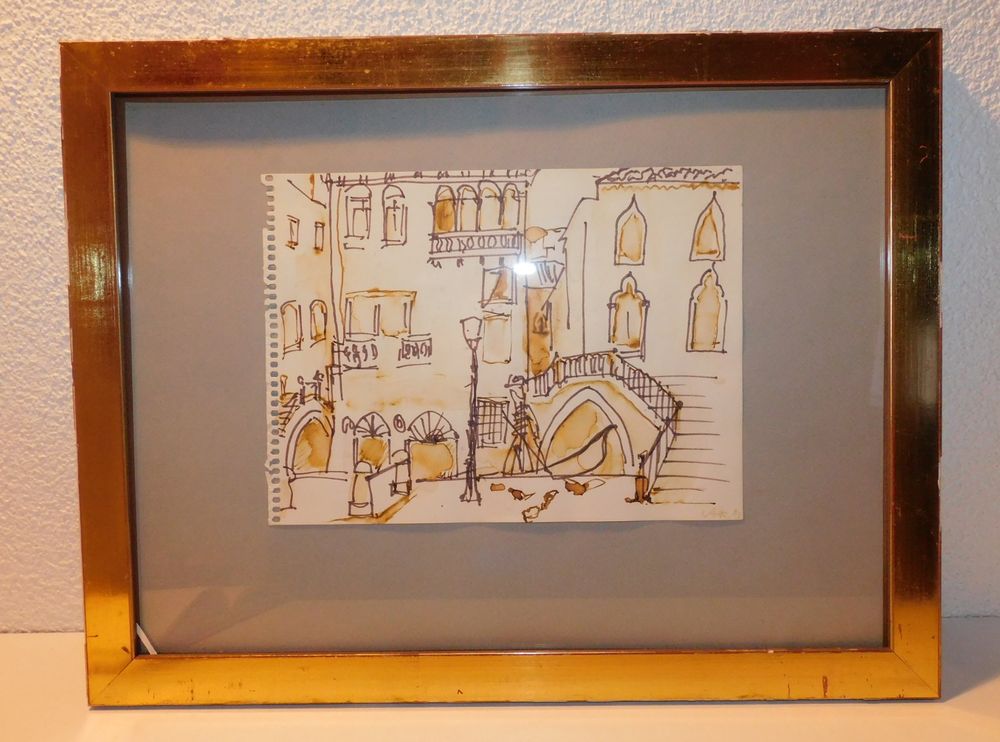 Rausverkauf Kunst Zeichnung sig - Cat Stocker 1936 - 2016 | Kaufen auf Ricardo