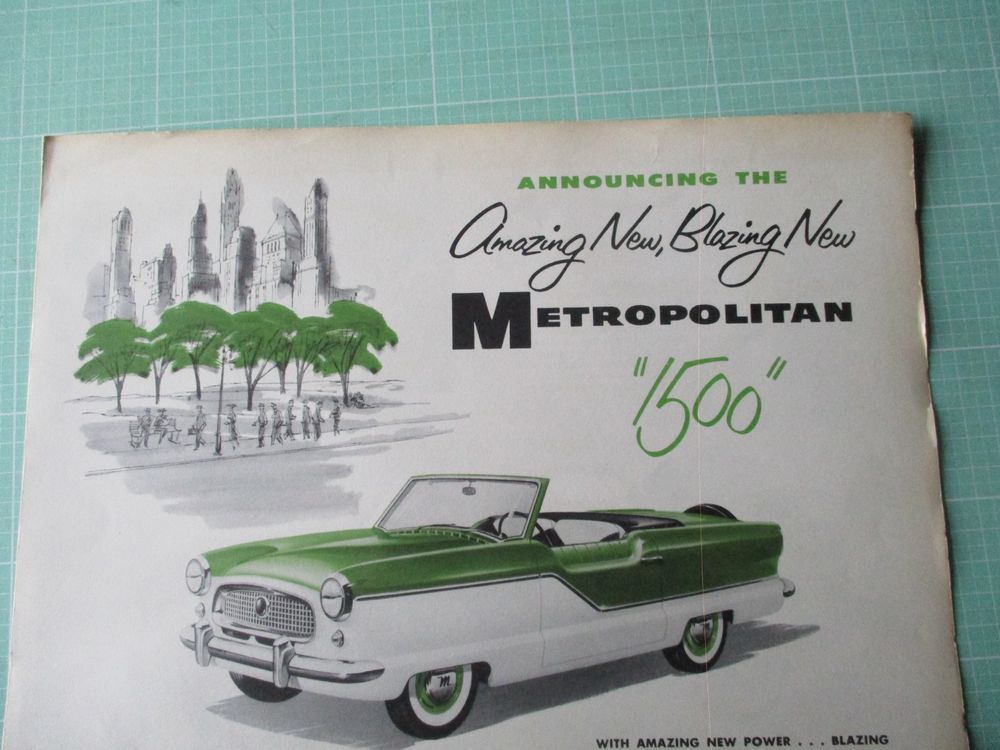 Original Metropolitan 1500 Prospekt, Rarität USA 56 (Gebraucht) in ...