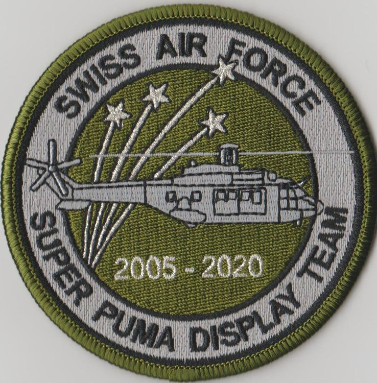 SWISS AIR FORCE Super Puma Display Team Jubiläums Abzeichen (Neu ...