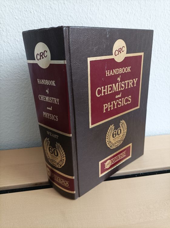 Handbook of Chemistry and Physics (CRC Press, 60th Edition) (Gebraucht ...