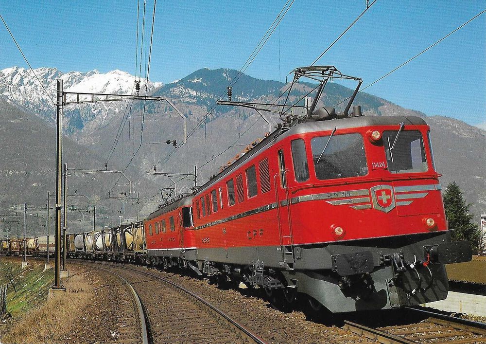 Container-Zug auf der Gotthardstrecke bei Giubiasco | Kaufen auf Ricardo