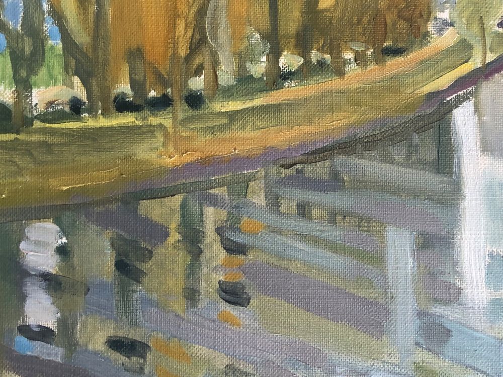 Felix Kohn "Zürich, an der Limmat", Oel auf Leinwand (Gebraucht) in ...