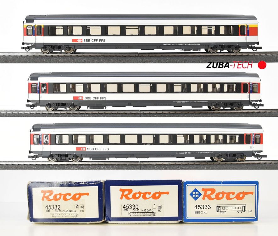 Roco 3x EW IV Personenwagen-verkürzt der SBB H0 GS mit OVP (Gebraucht ...