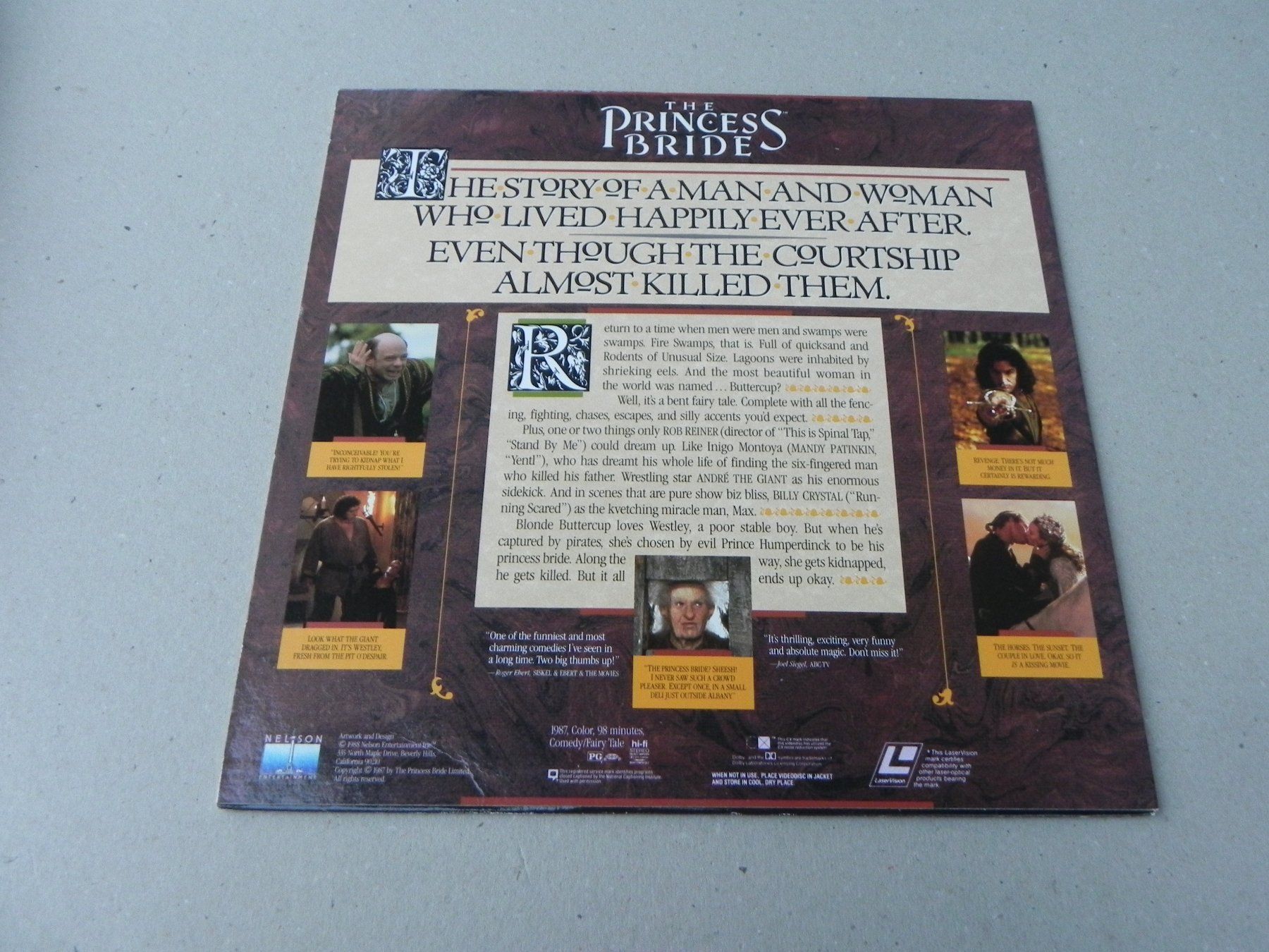 Laserdisc Kult Film The Princess Bride 1988 (Gebraucht) in Siebnen für ...