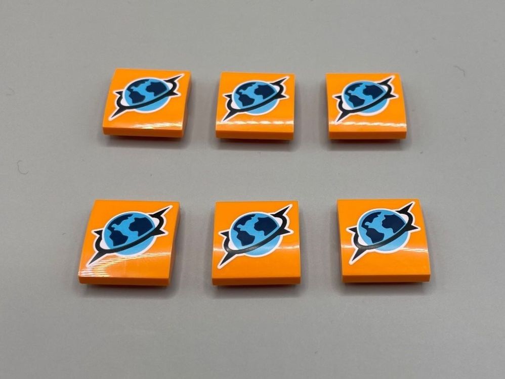 6x Lego 2x2 Slope bedruckt Neu | Kaufen auf Ricardo