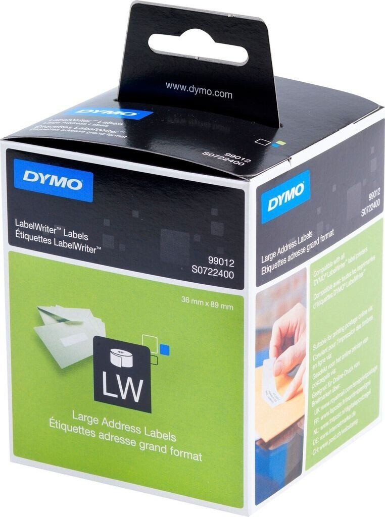 Original DYMO 99012 Adress-Etiketten 89 x 36mm Weiss, NEU (Neu und ...
