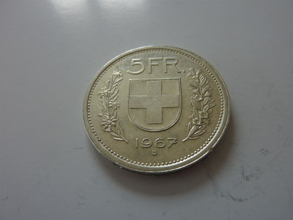 Ver. Randinschrift : 5Fr. 1967, 3* | Kaufen auf Ricardo