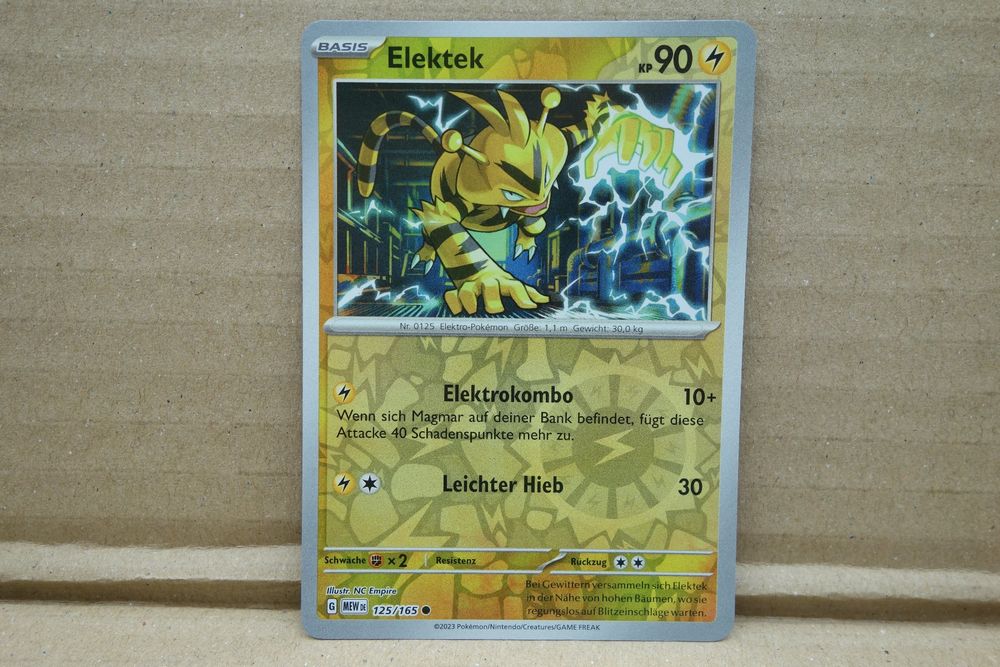 Elektek 125/165, Deutsch, Pokemon 151 | Kaufen auf Ricardo