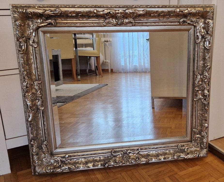 Spiegel Silber 150 Cm Barock Holz Elbm 246 Bel