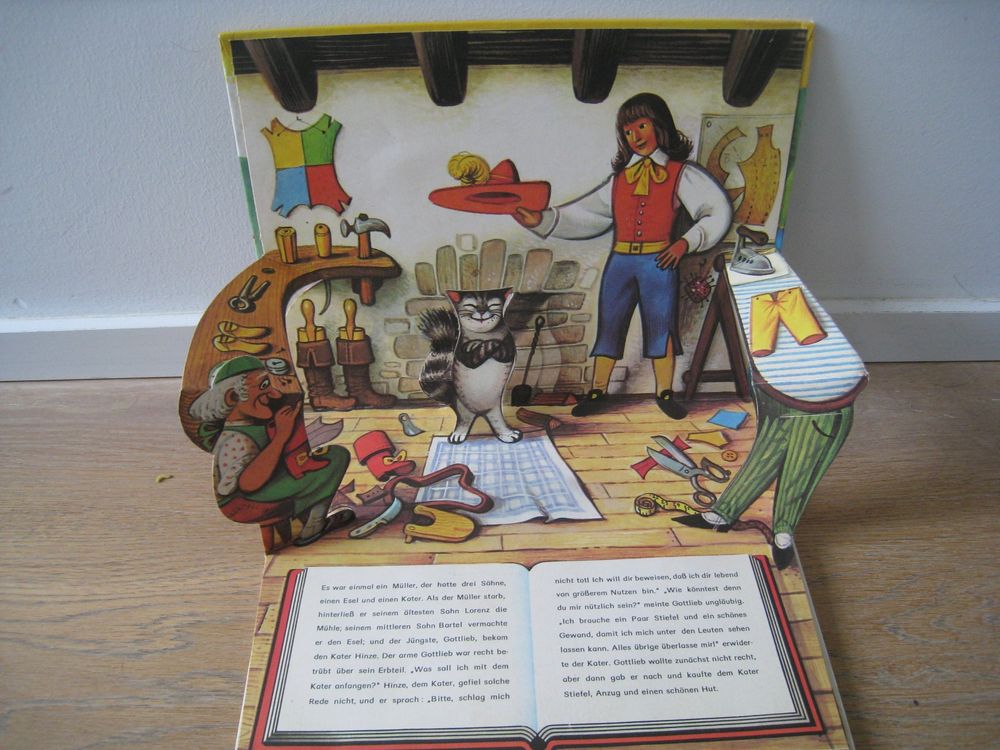 älteres Kinderbuch der gestiefelte Kater 1982 Pop-up | Kaufen auf Ricardo