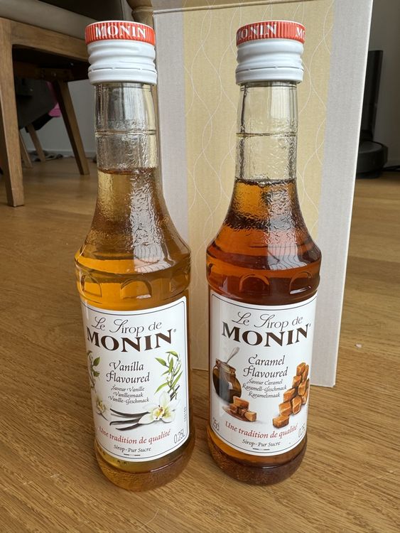 Monin vanilla and caramel syrups Nespresso new | Kaufen auf Ricardo