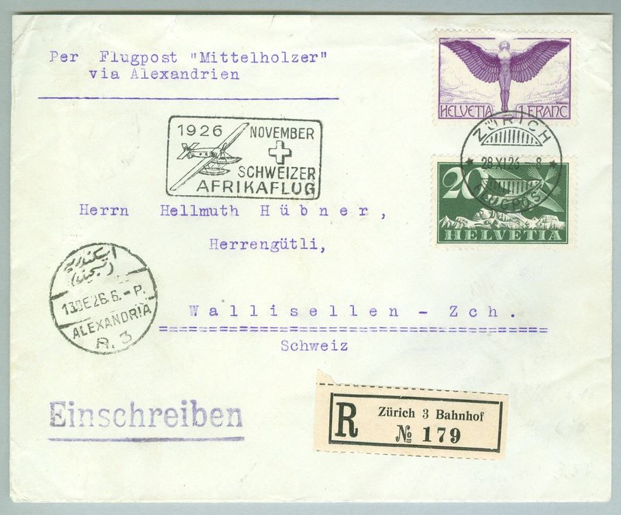 1926 Schweiz Flugpost SF (Gebraucht) in Zürich für CHF 20 – mit Lieferung auf Ricardo kaufen