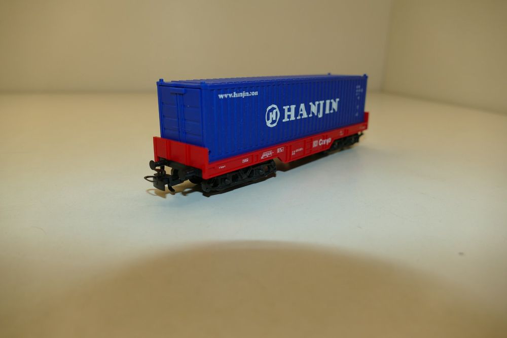 Märklin H0: DB Cargo Containerwagen Hanjin (Neu (gemäss Beschreibung ...