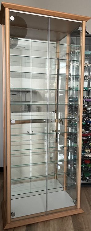 Vitrine B 66/72 x T 35/35 x H 172 cm, 11 Glasböden (Gebraucht) in ...