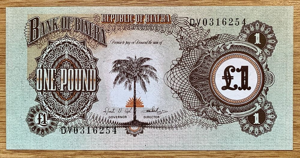 1 Pound Biafra 1968!!! UNC!!! (Neu (gemäss Beschreibung)) in ...