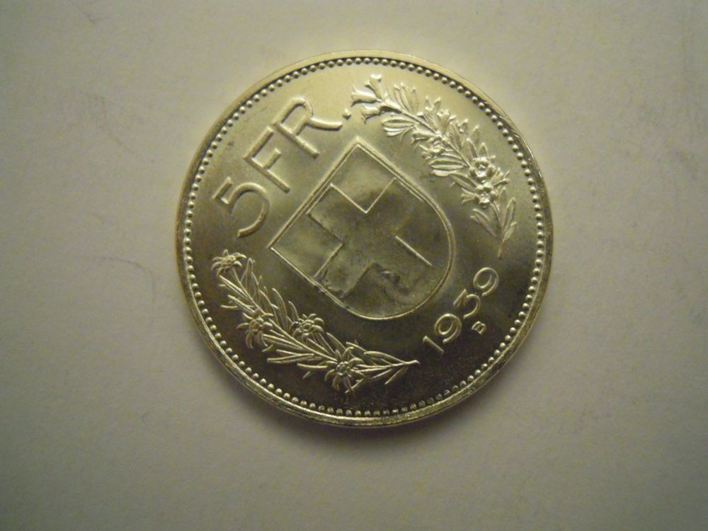 5 Fr. 1939 unz/stgl (Neu (gemäss Beschreibung)) in Kriegstetten für CHF 15 – mit Lieferung auf ...