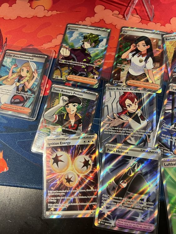 Pokemon Karten Sammlung: Seltene Full Art Trainer Karten (Neu (gemäss ...