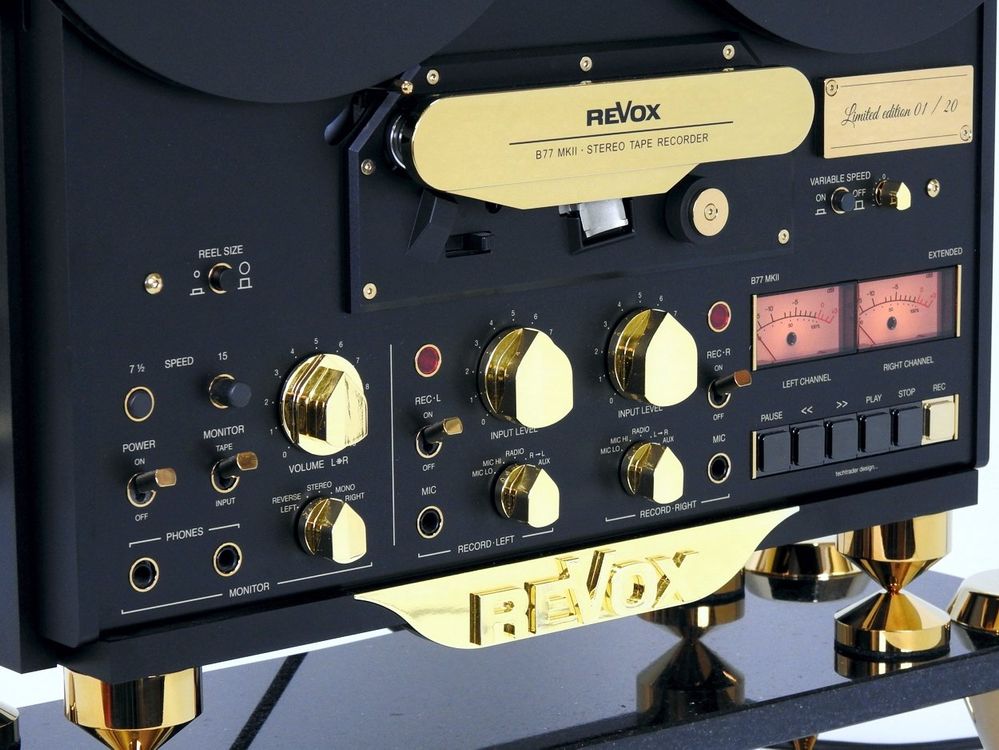 ReVox B77 MKII extended pure black gold edition... (Neu (gemäss ...