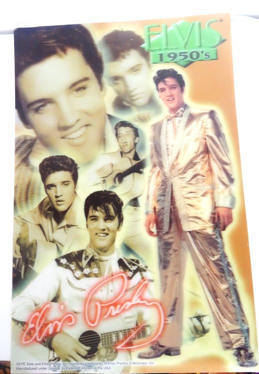 2 Stück 3D Bildposter Elvis Presley USA Hologram (Gebraucht) in Zürich ...
