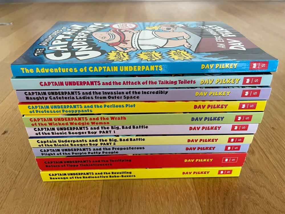 Captain Underpants book set 1-10 | Kaufen auf Ricardo