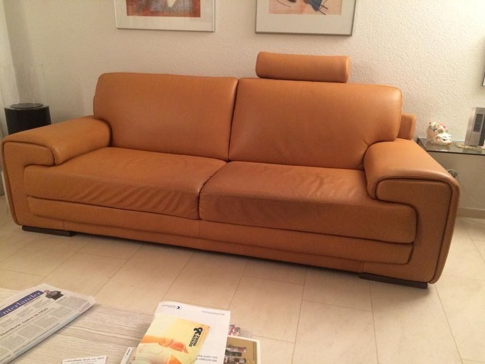 Natuzzi 3er Ledersofa | Kaufen auf Ricardo