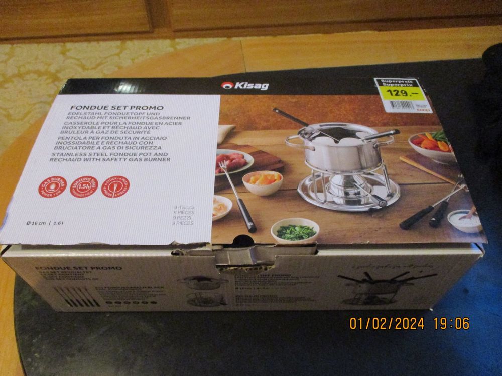 KISAG FONDUE SET PROMO NEU | Kaufen auf Ricardo