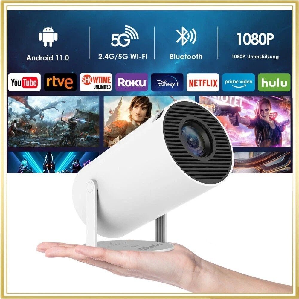 Smart Beamer 4K Full HD 180° Dreh Projector Videoprojektor (Neu (gemäss ...