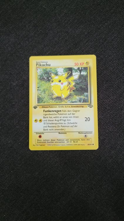Pokemon Pikachu 1. Generation NM | Kaufen auf Ricardo