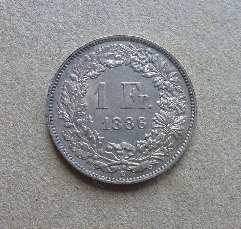++ 1.- Franken 1886, gute Erhaltung (Gebraucht) in Walkringen für CHF 280 – mit Lieferung auf ...