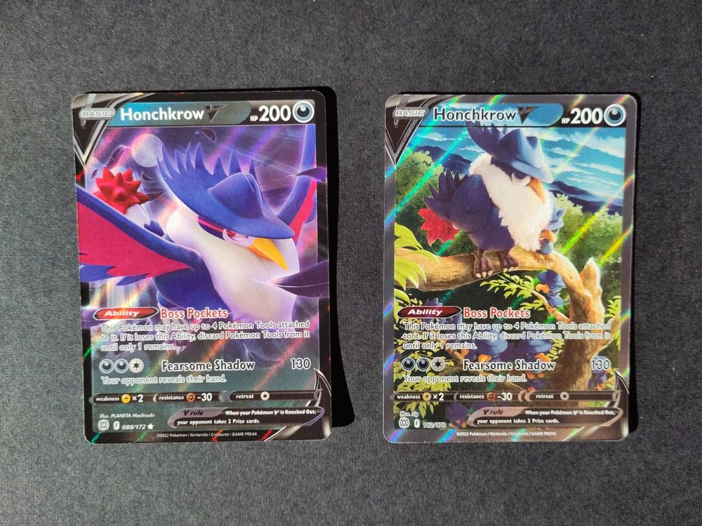 Ab 1,- Pokemonkarte Set - Honchkrow V and V * ALT ART * (Neu (gemäss ...