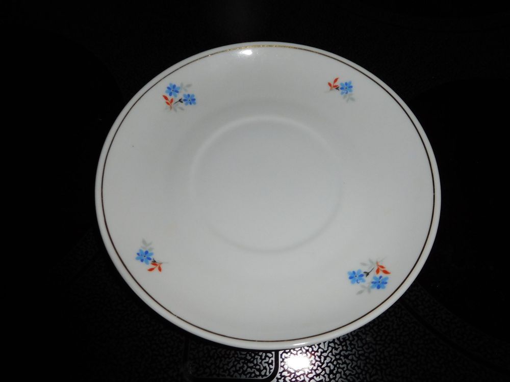 Kaffee-Teller, Porzellan, Zeh Scherzer, US Zone, Einzelstück (Gebraucht ...