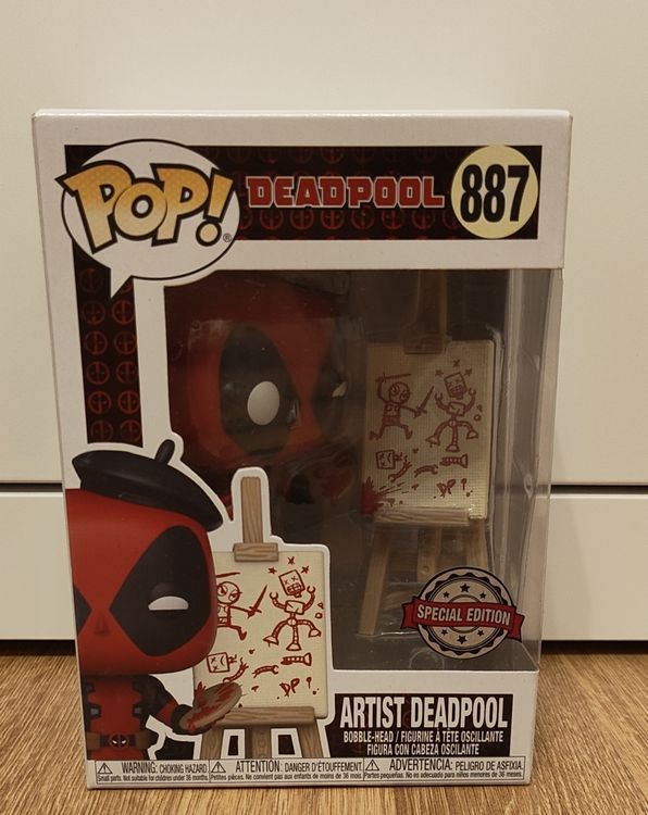 Funko POP! Marvel: Artist Deadpool #887 - Special Edition (Neu und ...