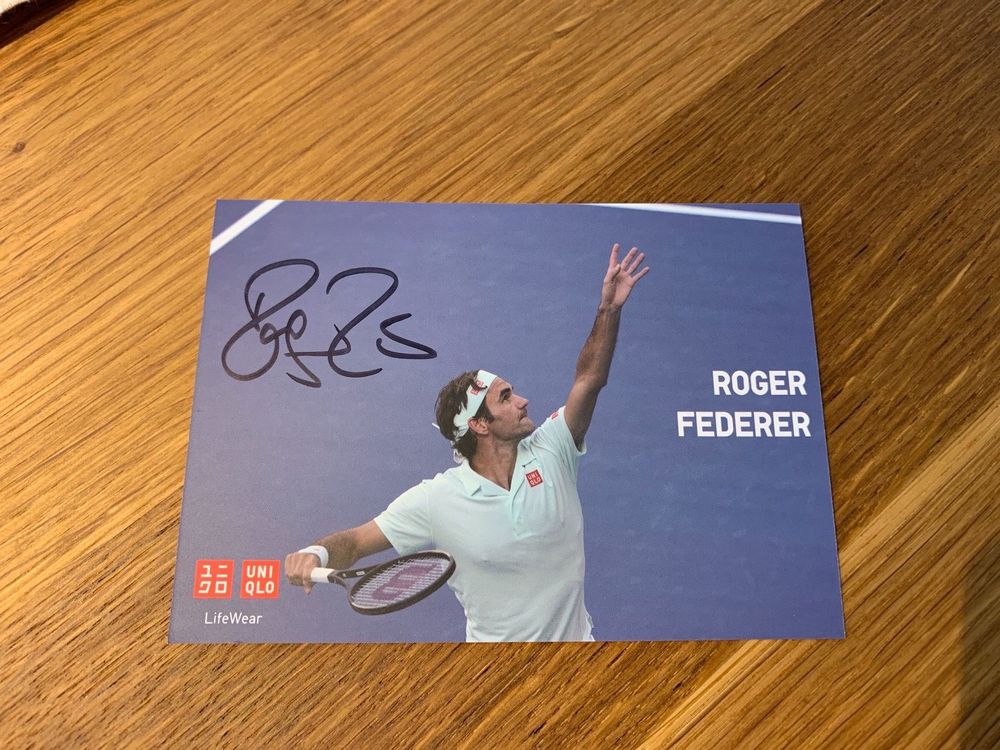 Roger Federer Autogramm Karte (Gebraucht) in Mels für CHF 3 – mit ...