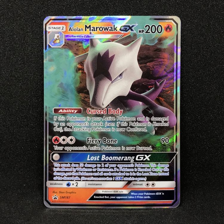 Alolan Marowak GX - Carte Pokemon - Ossatueur d'Alola/Knogga (Neu ...