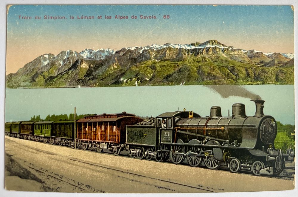 Simpon - Train du Simplon - Lac Léman - Carte ancienne | Kaufen auf Ricardo