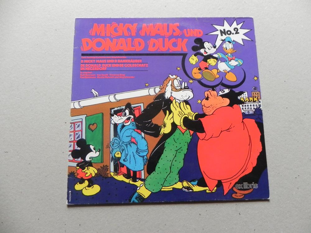 LP Micky Maus Donald Duck 1977 Mundart Jörg Schneider No. 2 (Gebraucht ...