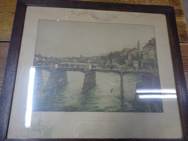 Alte Rheinbrücke in Basel, Maria Laroche signiert (Gebraucht) in Basel ...