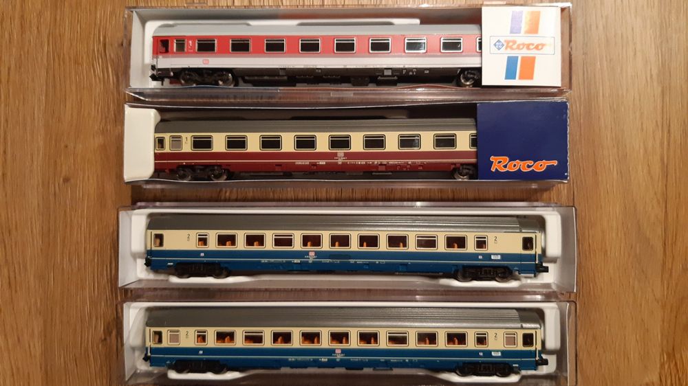 DB IC Wagen 4 Stück, Roco und Fleischmann (Neu (gemäss Beschreibung ...