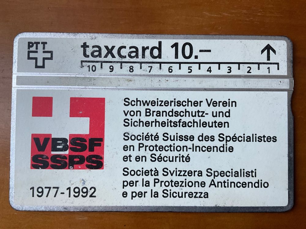 Taxcard 210L_28004 VBSF SSPS (Gebraucht) in Zürich für CHF 2 – mit ...