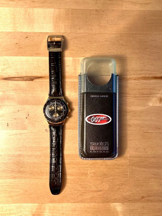 GOLDFINGER Swatch Irony Chrono (YCG401) James Bond 007 (Gebraucht) in Winterthur für CHF 340 ...