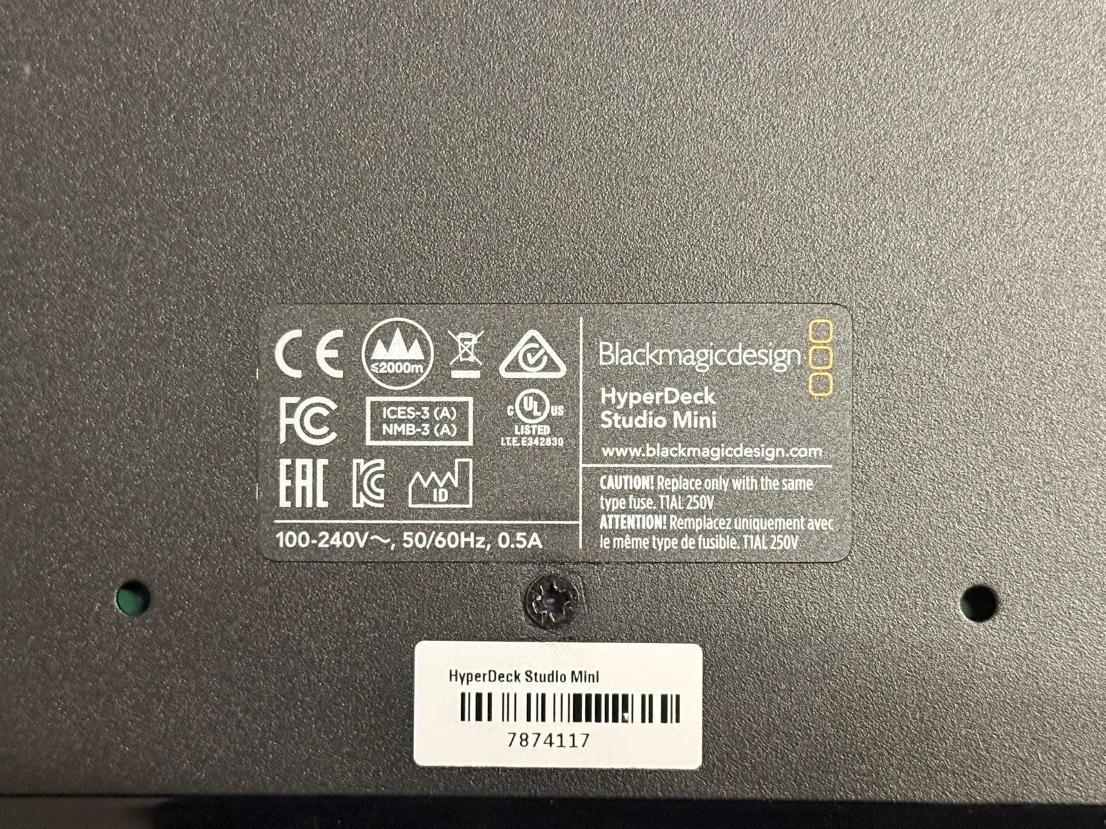 Blackmagic Design HyperDeck Studio Mini (Gebraucht) in St. Gallen für CHF 250 – mit Lieferung ...