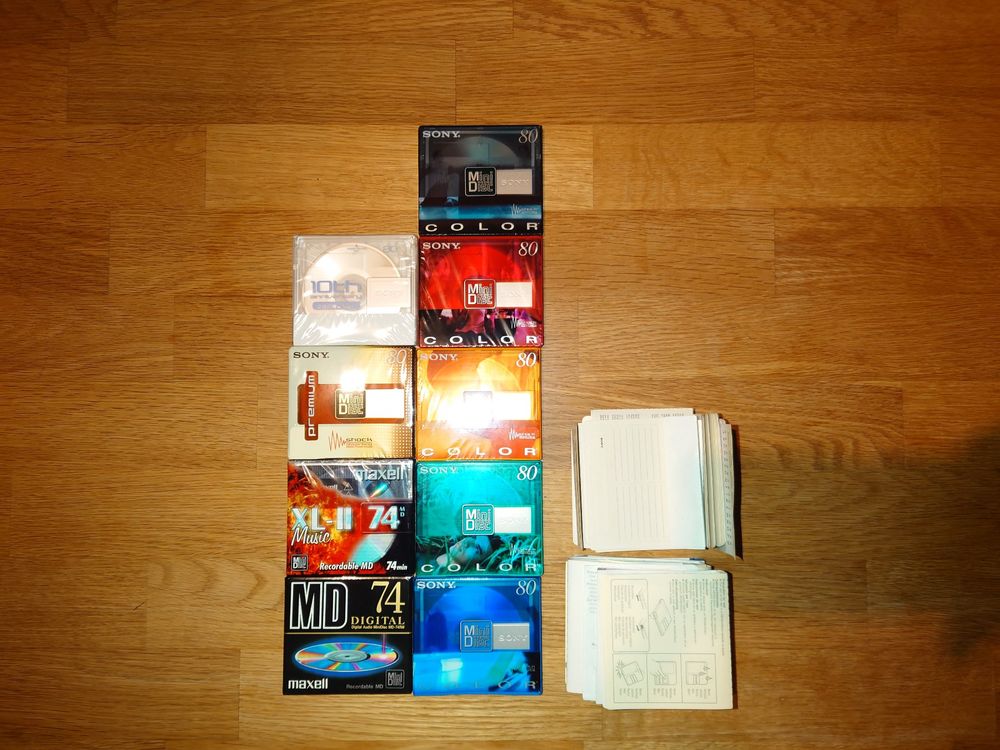 33 MiniDisc/MD (Sony Color, Maxell), originalverpackt (Neu und ...