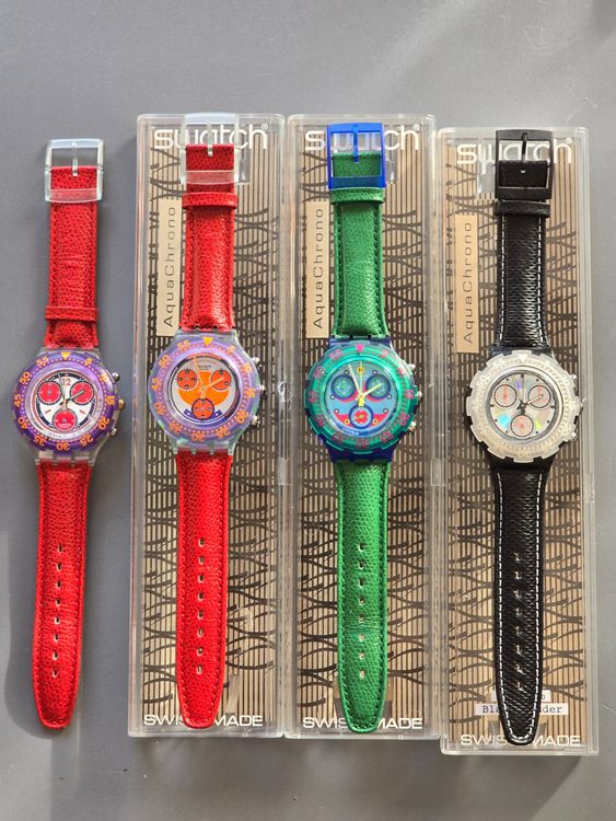 SWATCH AQUA CHRONO collection de 1993 + PROTOTYPE | Kaufen auf Ricardo
