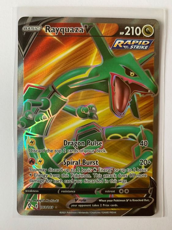 Pokémon Evolving Skies Rayquaza V | Kaufen auf Ricardo