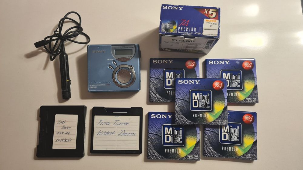 Original SONY Minidisc Walkman/ Player inkl. Minidiscs NEU | Kaufen auf ...
