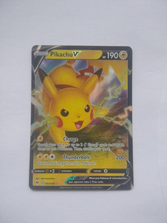 Pikachu V (043/185) EN (Neu (gemäss Beschreibung)) in Wangen SZ für CHF ...